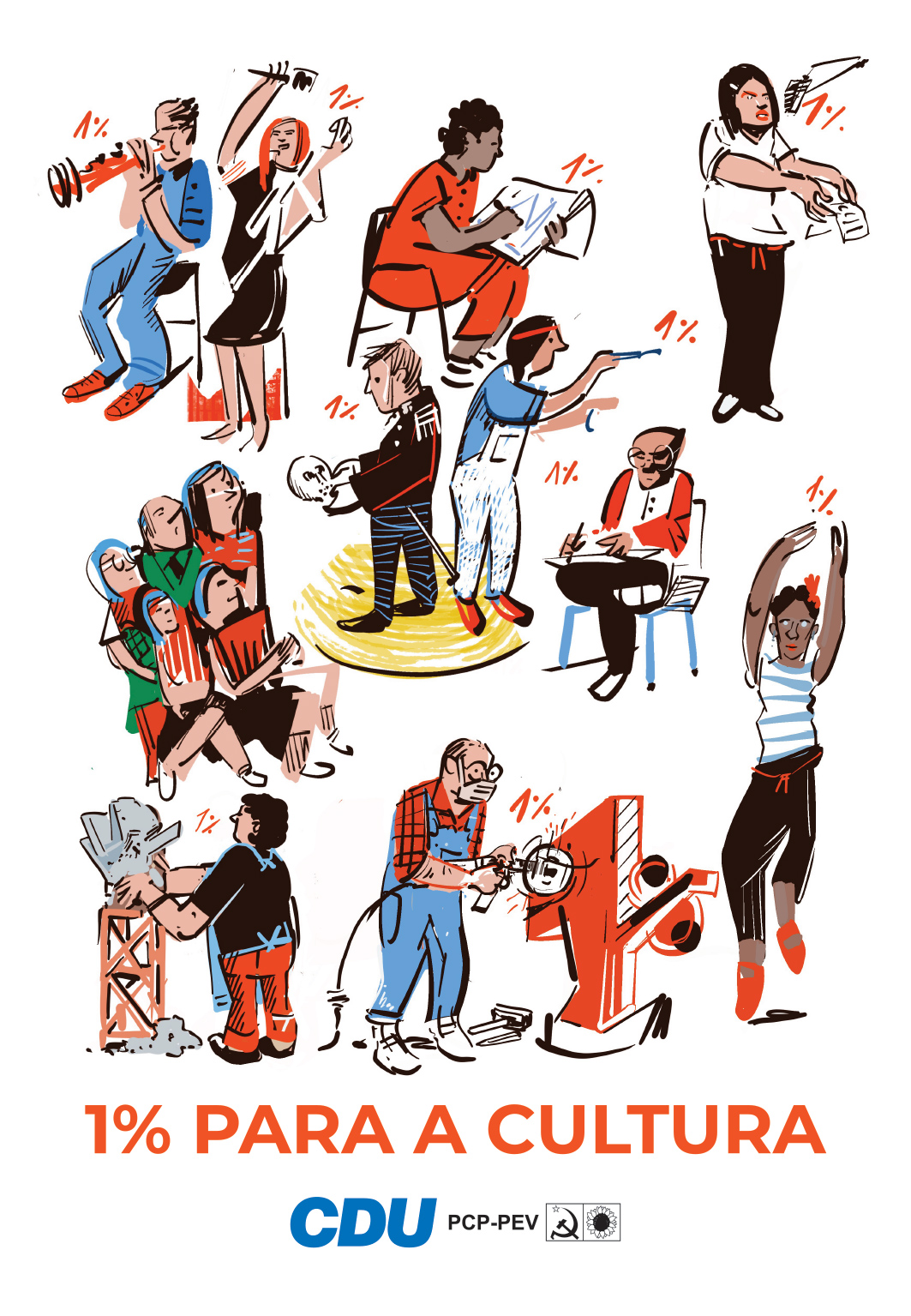 Autocolantes da CDU | CDU - Coligação Democrática Unitária - PCP-PEV ...